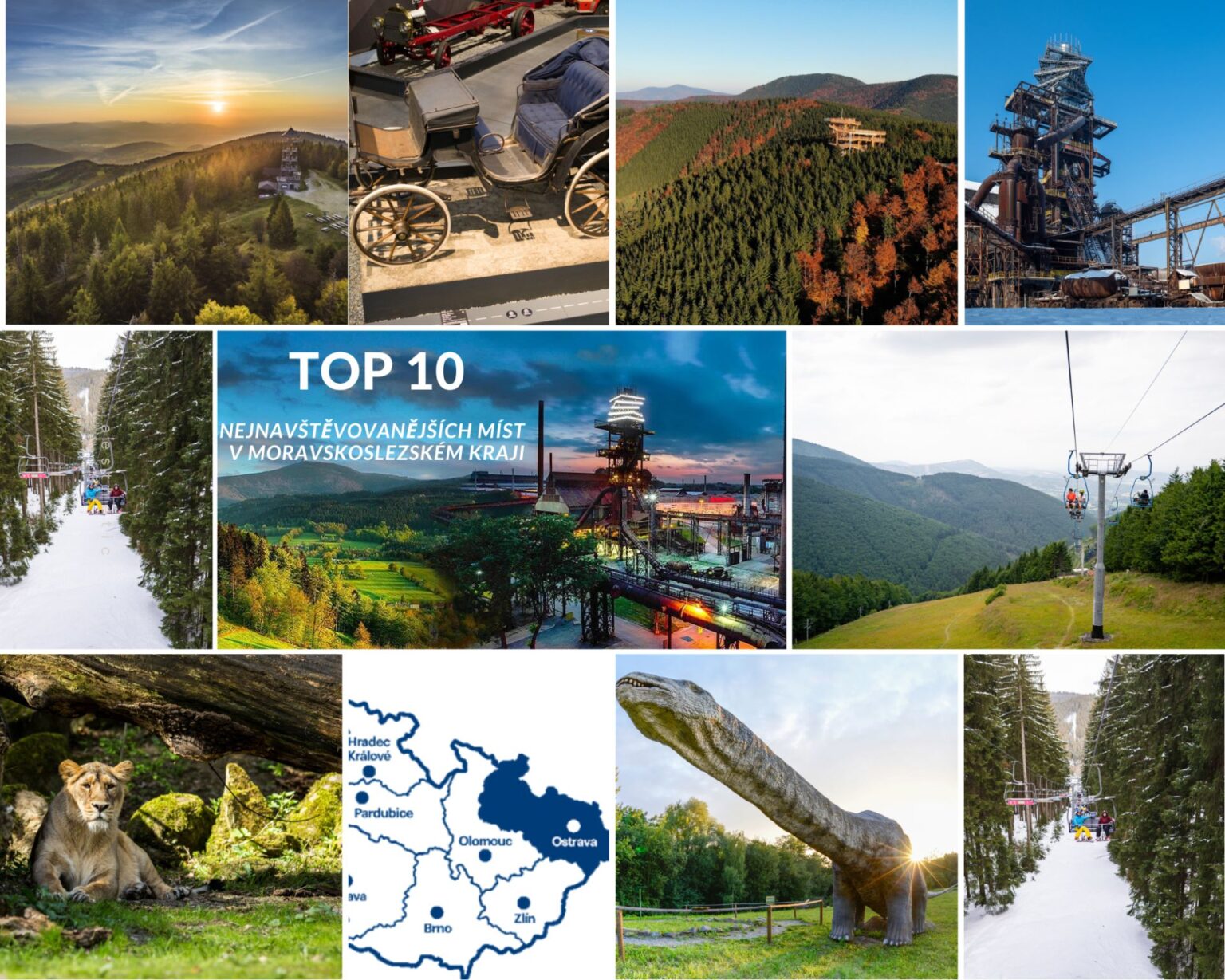 TOP 10 míst v destinaci Severní Morava - Convention Ostrava